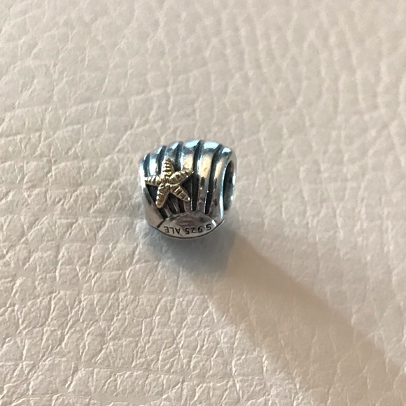 Pandora | Jewelry | Pandora Retired Seashell With Gold Starfish Charm ...